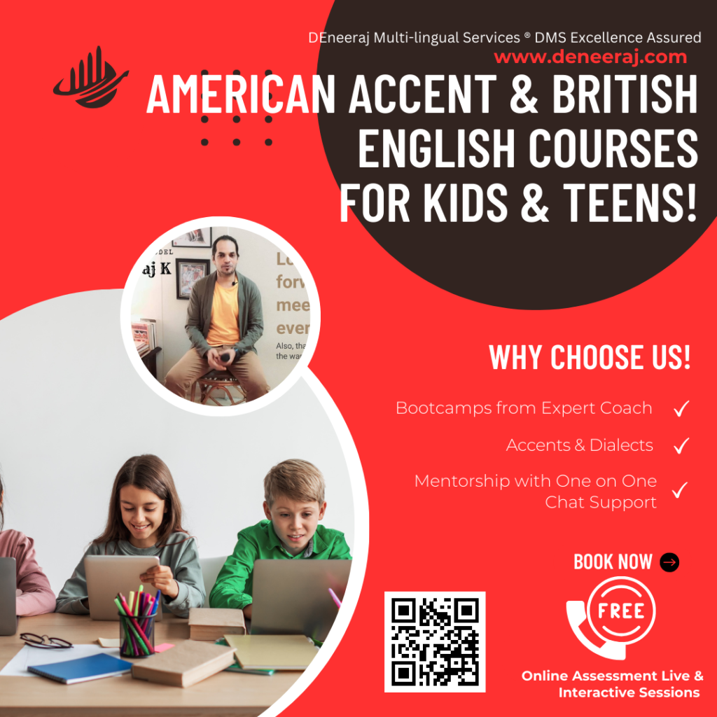 American Accent Training for Kids I British English Courses for ...