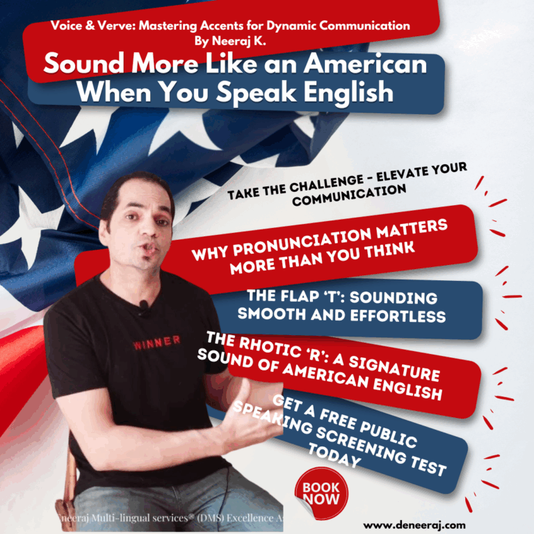 Sound More Like an American When You Speak English | Voice & Accent Training in Mumbai I Soft ...